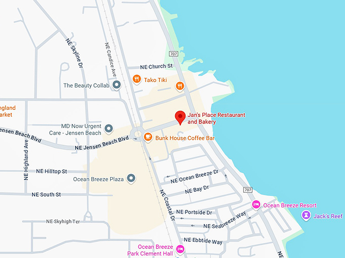 16. jan’s place restaurant and bakery map