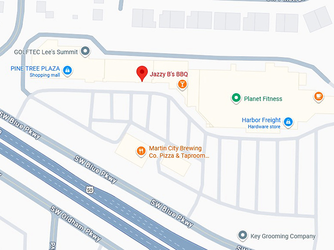 16. jazzy b's bbq map