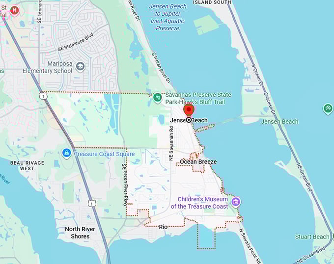 16. jensen beach map