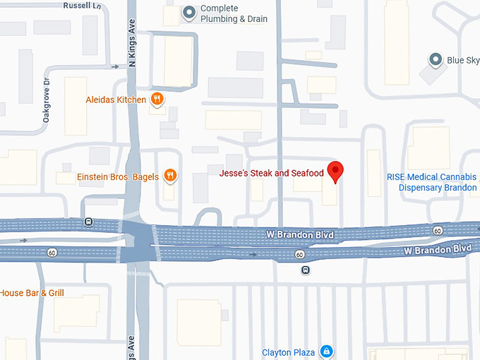 16. jesse's steak and seafood map