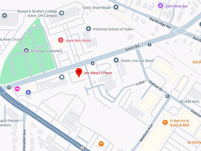 16. jim alesci's place map