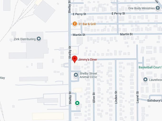 16. jimmy&rsquo;s diner map