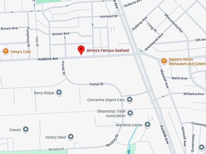 16. jimmy's famous seafood map