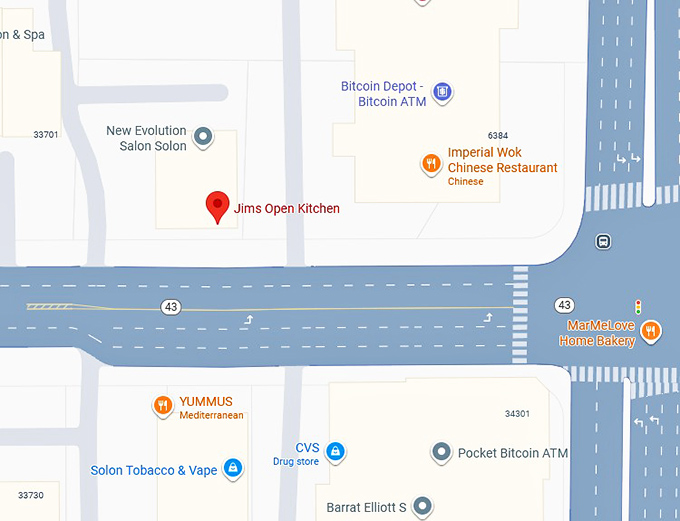 16. jim&rsquo;s open kitchen map