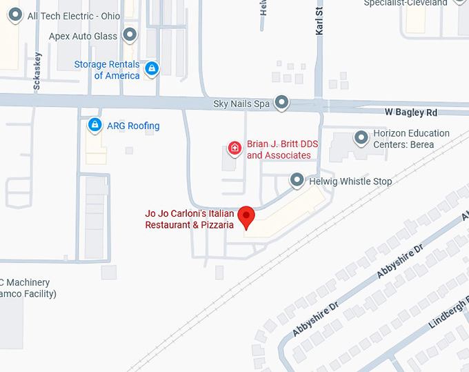 16. jo jo carloni's italian restaurant & pizzaria map