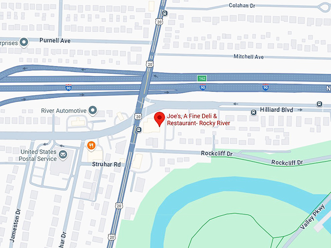 16. joe's, a fine deli & restaurant rocky river map