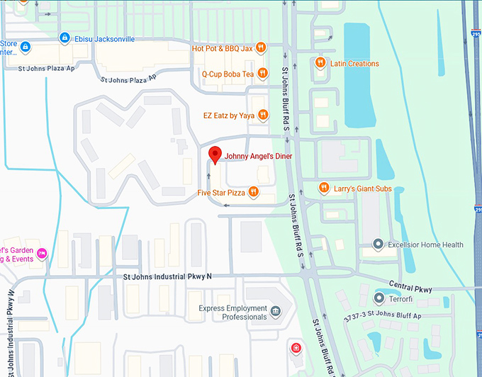 16. johnny angel's diner map