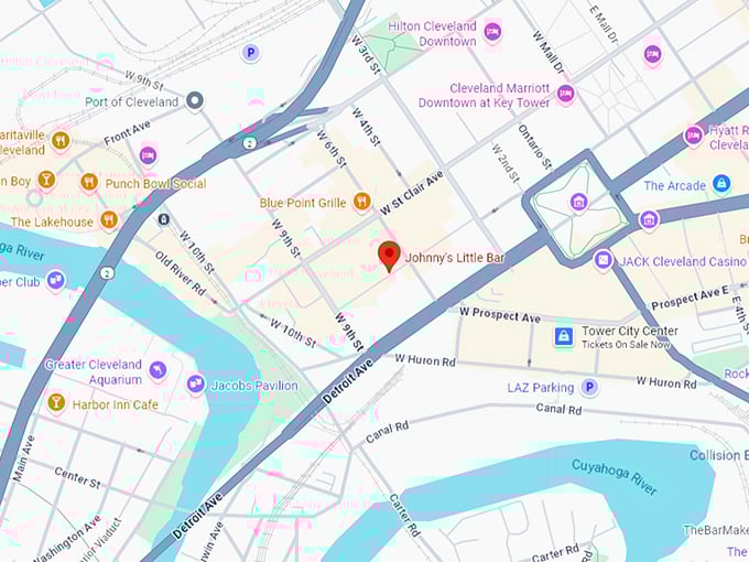 16. johnny’s little bar map