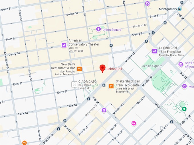 16. john&rsquo;s grill map