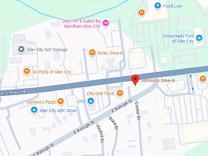 johnson&rsquo;s drive in map