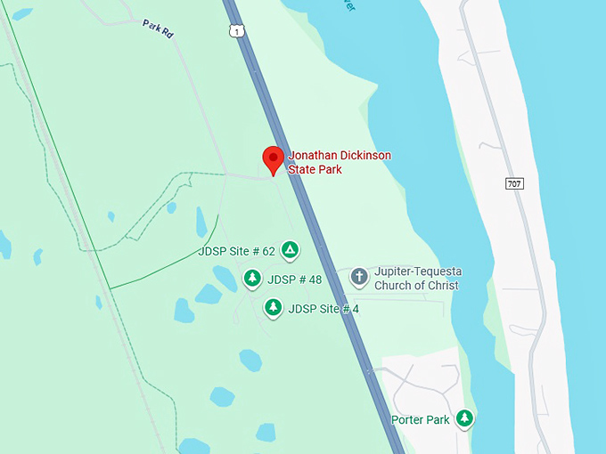 16. jonathan dickinson state park map
