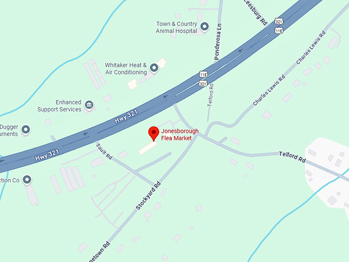 16. jonesborough flea market map