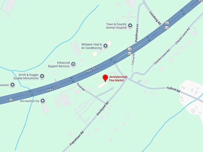 16. jonesborough flea market map
