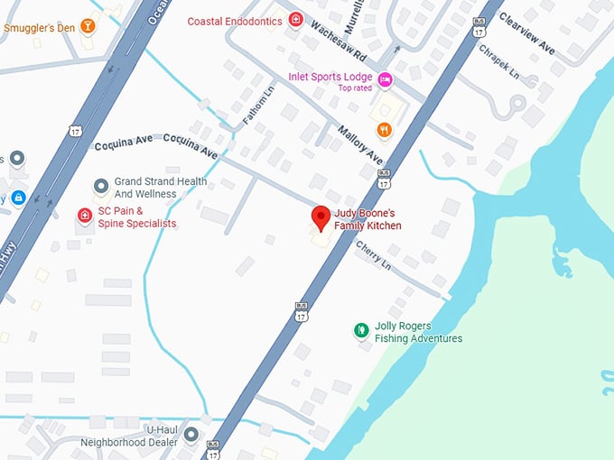 16. judy boone's family kitchen map