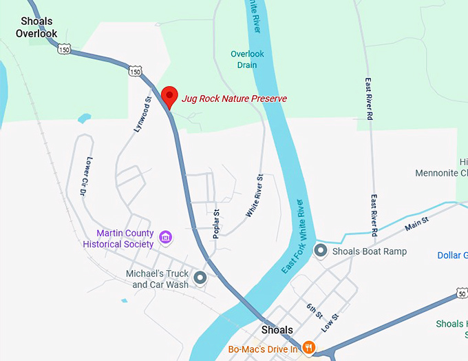 16. jug rock nature preserve map