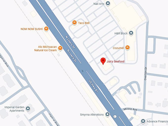 16. juicy seafood map