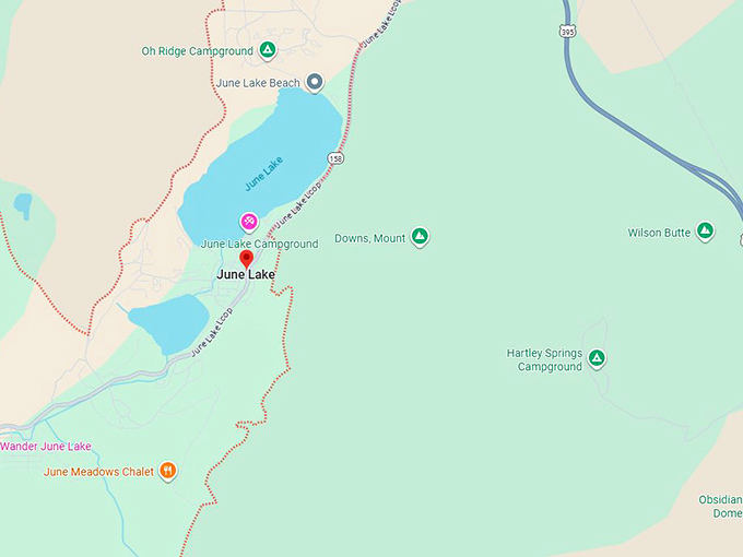 16. june lake ca map