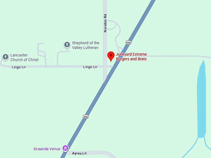 16. junkyard extreme burgers and brats map