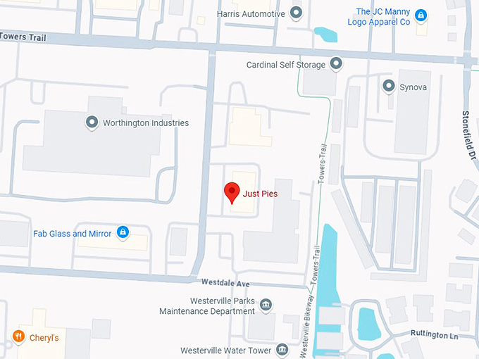 16. just pies inc map