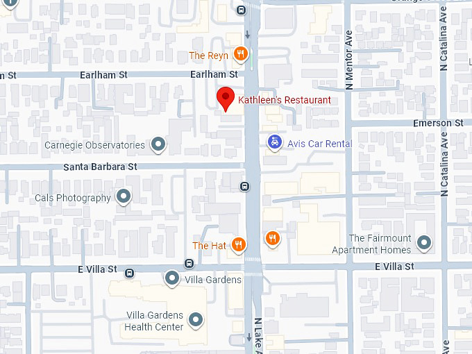 16. kathleen's restaurant map