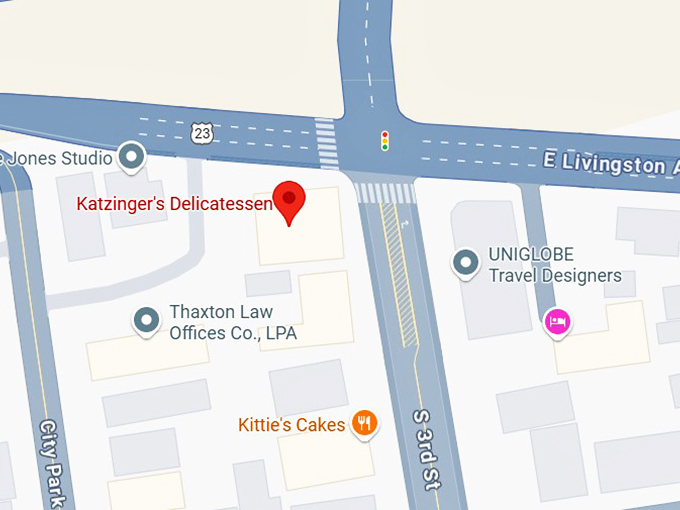 16. katzinger's delicatessen map