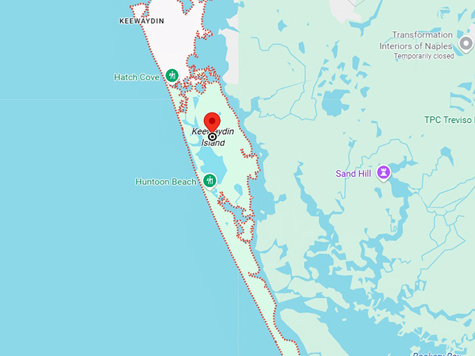 16. keewaydin island map