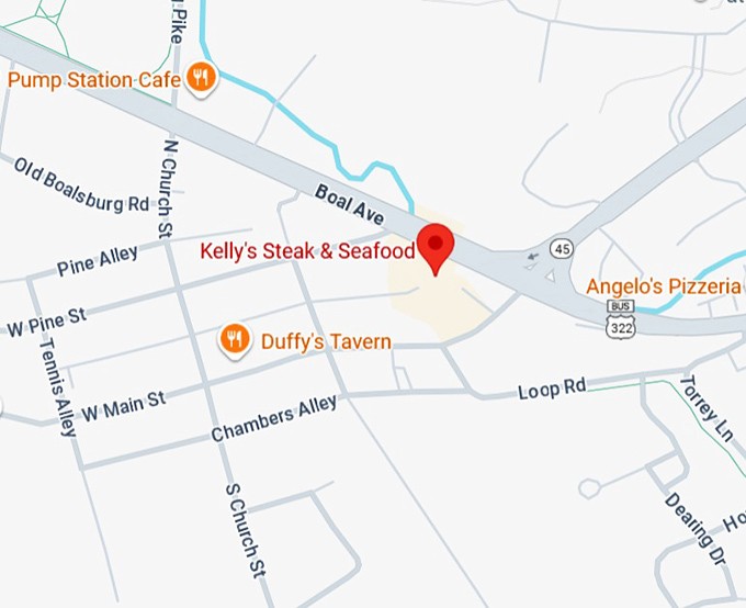 16. kelly's steak & seafood map