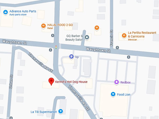 16. kermit's hot dog house map