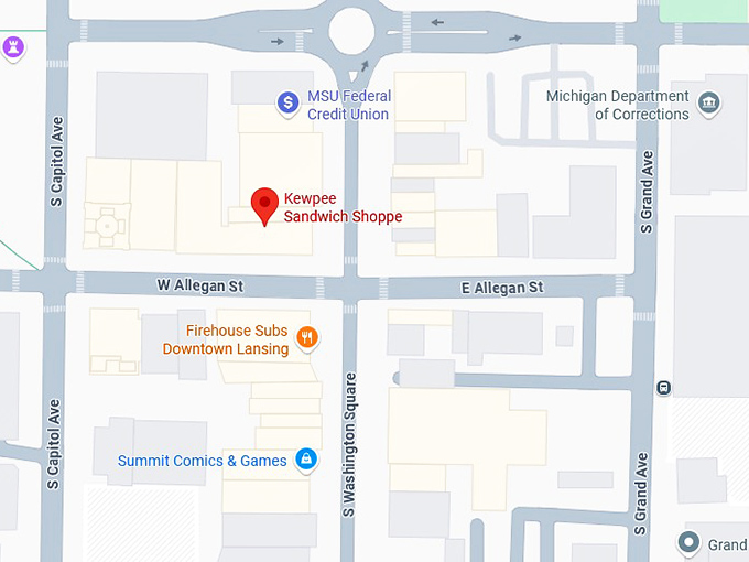 16. kewpee sandwich shoppe map