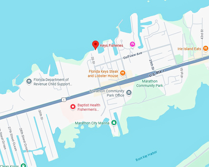 16. keys fisheries map