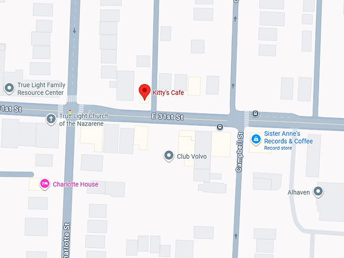 16. kitty&rsquo;s cafe map