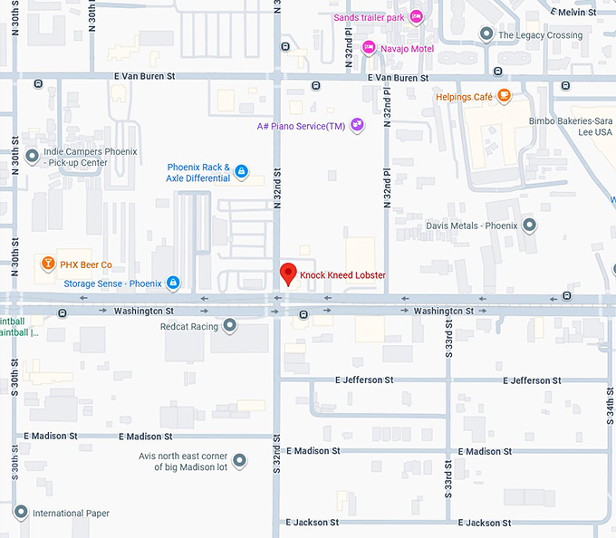 16. knock kneed lobster map