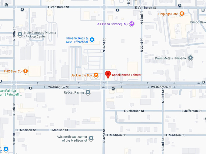 16. knock kneed lobster map