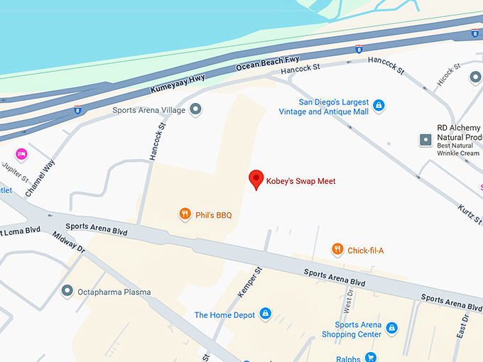 16. kobey's swap meet map