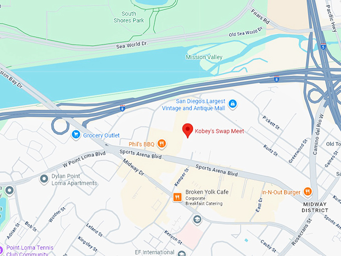 16. kobey's swap meet map