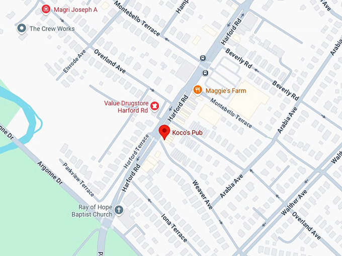 16. koco's pub map