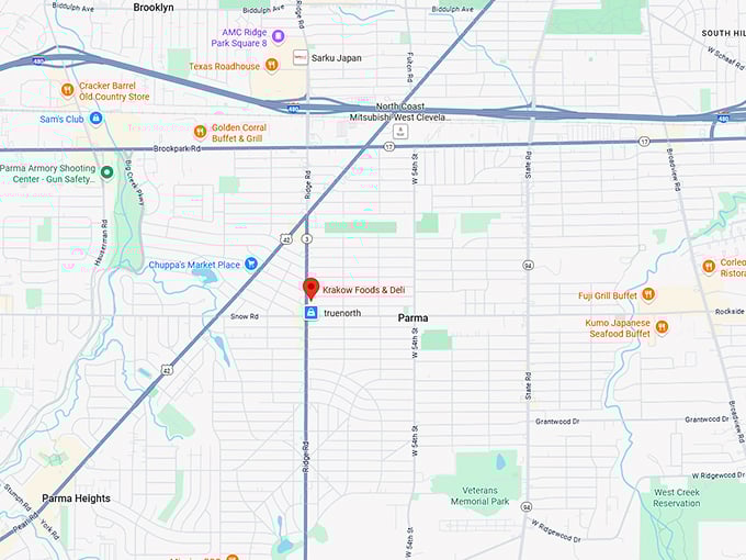16. krakow foods & deli map