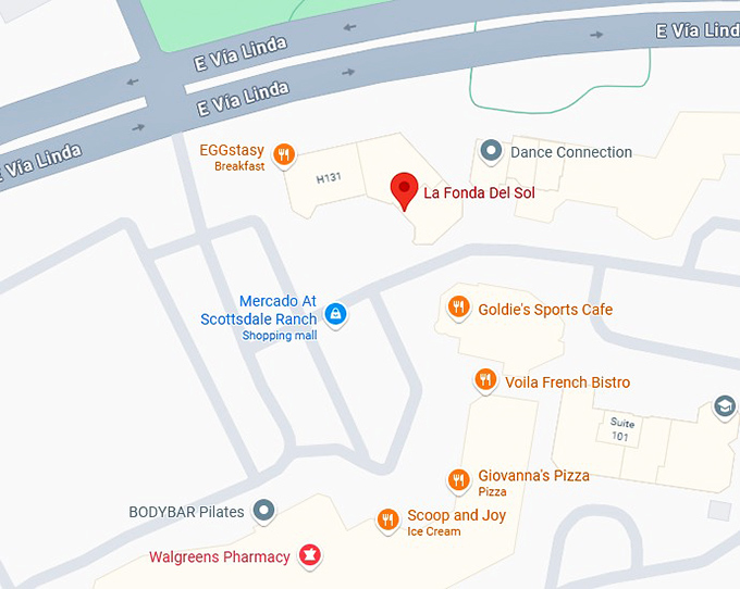 16. la fonda del sol map