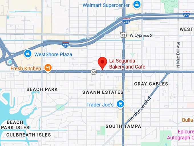 16. la segunda bakery and cafe map