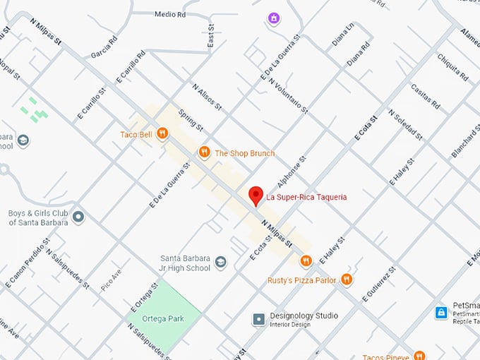 16. la super rica taqueria map