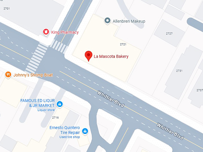 16. la mascota bakery los angeles map