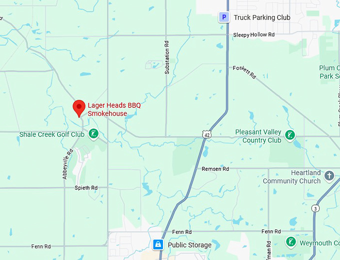 16. lager heads bbq smokehouse map