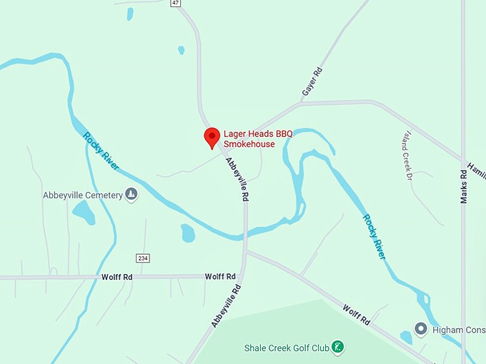 16. lager heads bbq smokehouse map