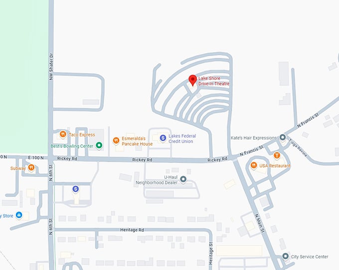 16. lake shore drive in theatre map