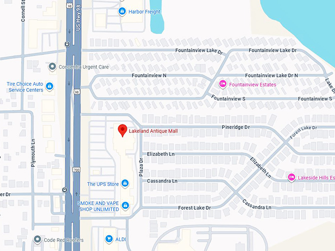 16. lakeland antique mall map