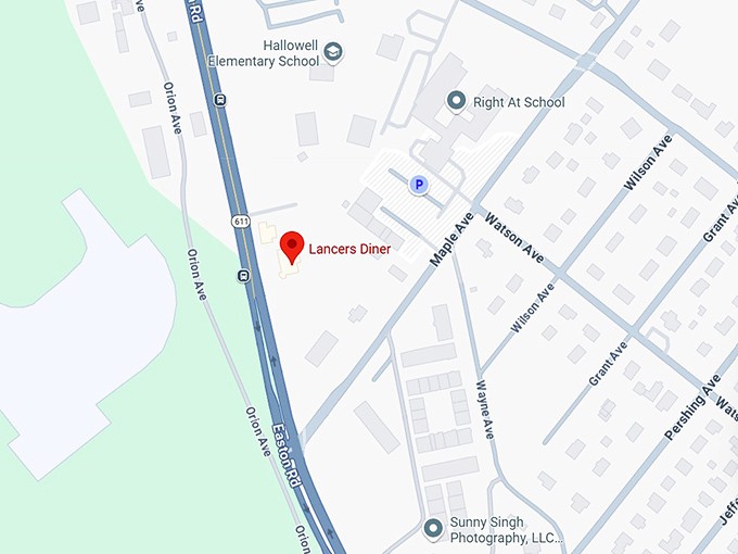 16. lancers diner map