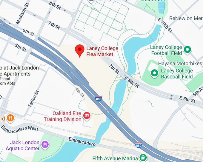 16. laney college flea market map