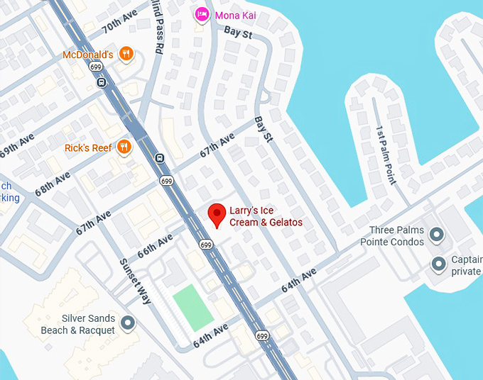 16. larry's ice cream & gelatos map