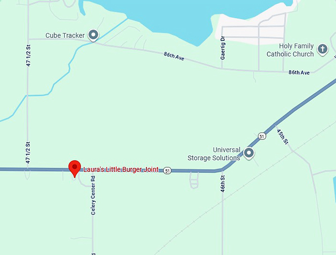 16. laura's little burger joint map