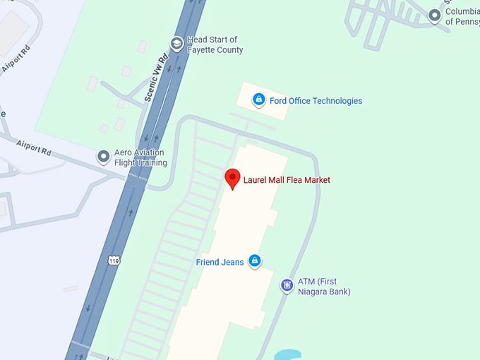 16. laurel mall flea market map